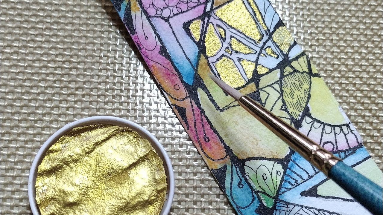 Making a Gift Bookmark for my Doctor - Day 91-92/100 Art Project - YouTube