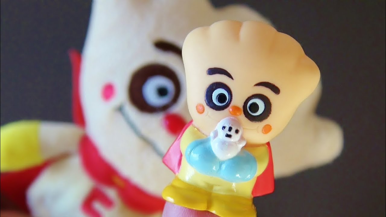 アンパンマン指人形 クリームパンダ Anpanman Cream panda finger puppet - YouTube