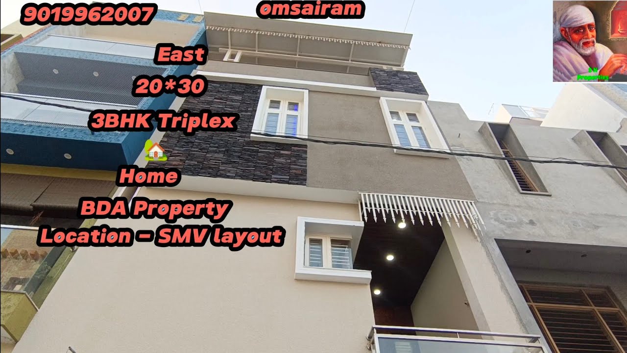 #473 BDA Property 20×30 East 600sqft Newly 3BHK Triplex 🏡 Home in ...