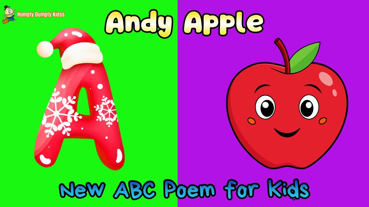 ABCD Learning for Toddlers | ABC ABC ABC | A for Andy Apple | AA BB CC ...
