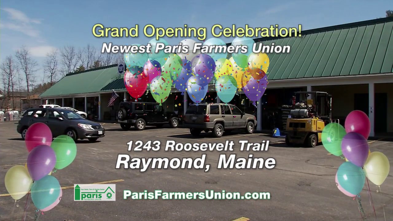 PARIS FARMERS UNION RAYMOND GRAND OPENING SAVINGS SALE TV SPOT #1 - YouTube
