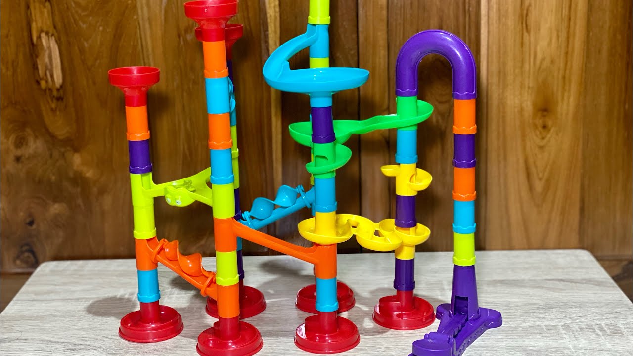 Marble Run Race Tube Type, ASMR Colorful, Snake Slide, Turbine Hole And ...