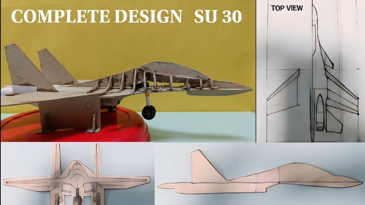 Sukhoi Su- 30 model part 01#aeroplane #fighter world of designing # ...