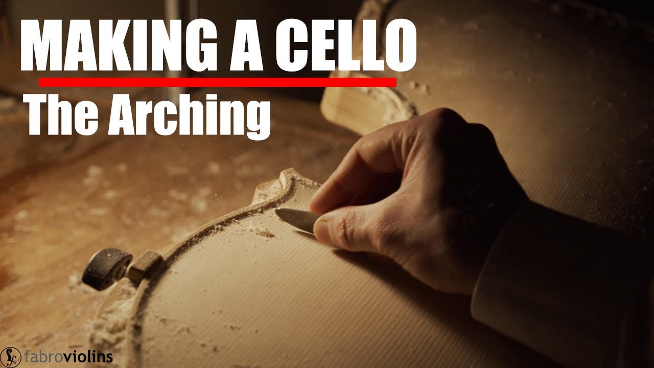 MAKING A CELLO | The ARCHING (Part 2) | Ruggeri Model - YouTube