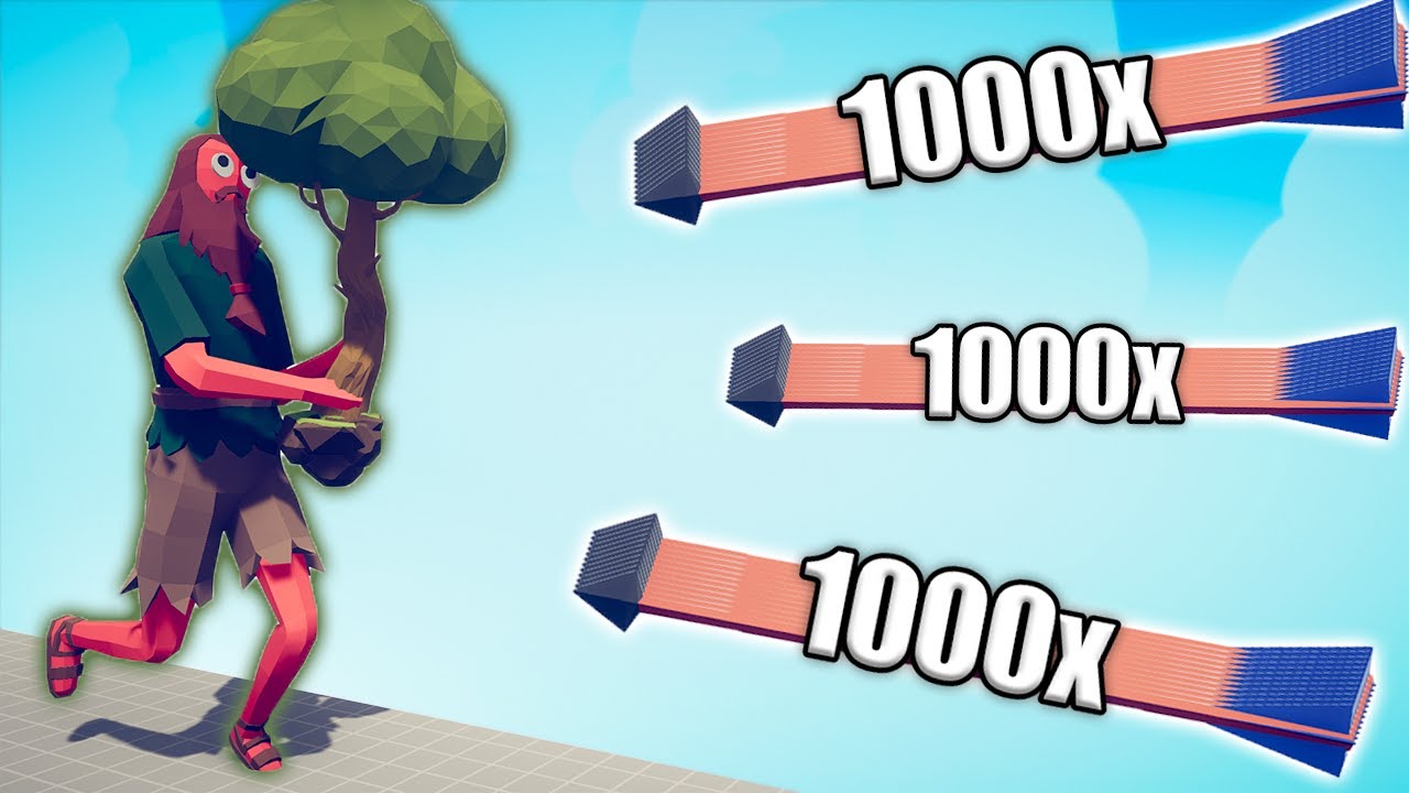 TREE GIANT vs 1000x OVERPOWERED UNITS - TABS | Totally Accurate Battle ...