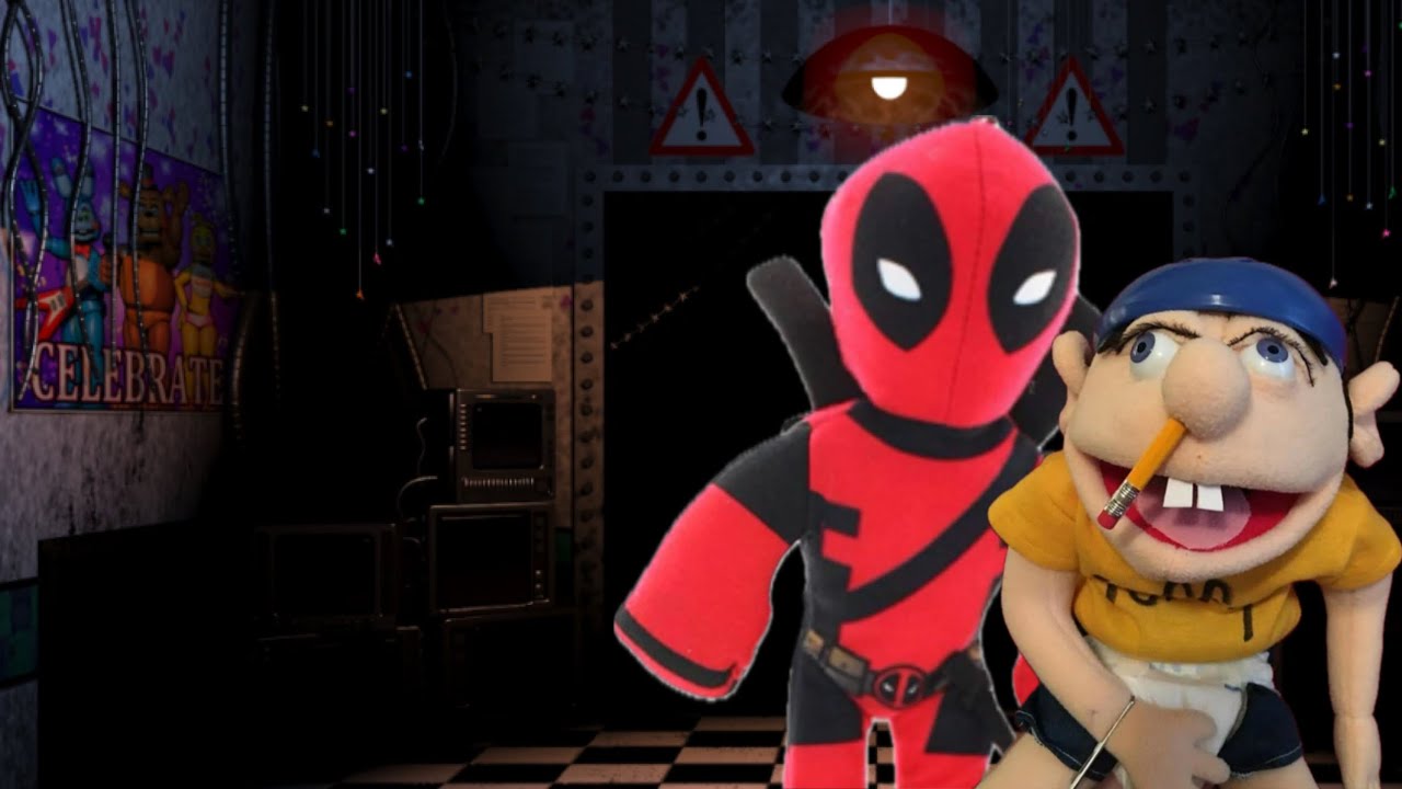 DEADPOOL & JEFFY REACT TO FNAF NIGHT 2 PLUSHIES - YouTube
