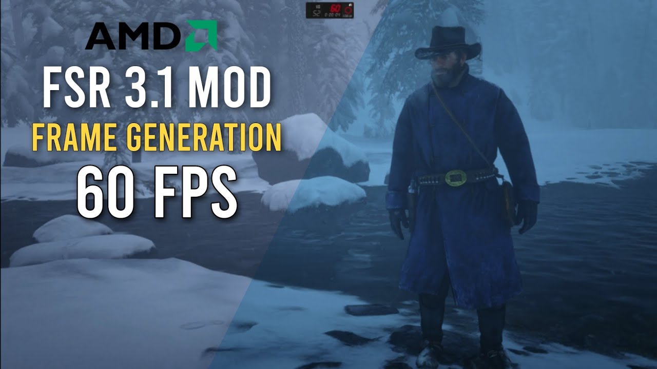 New FSR 3.1 Mod. RDR 2 with FSR 3.1 Frame Generation 60 FPS GTX 1650 ...