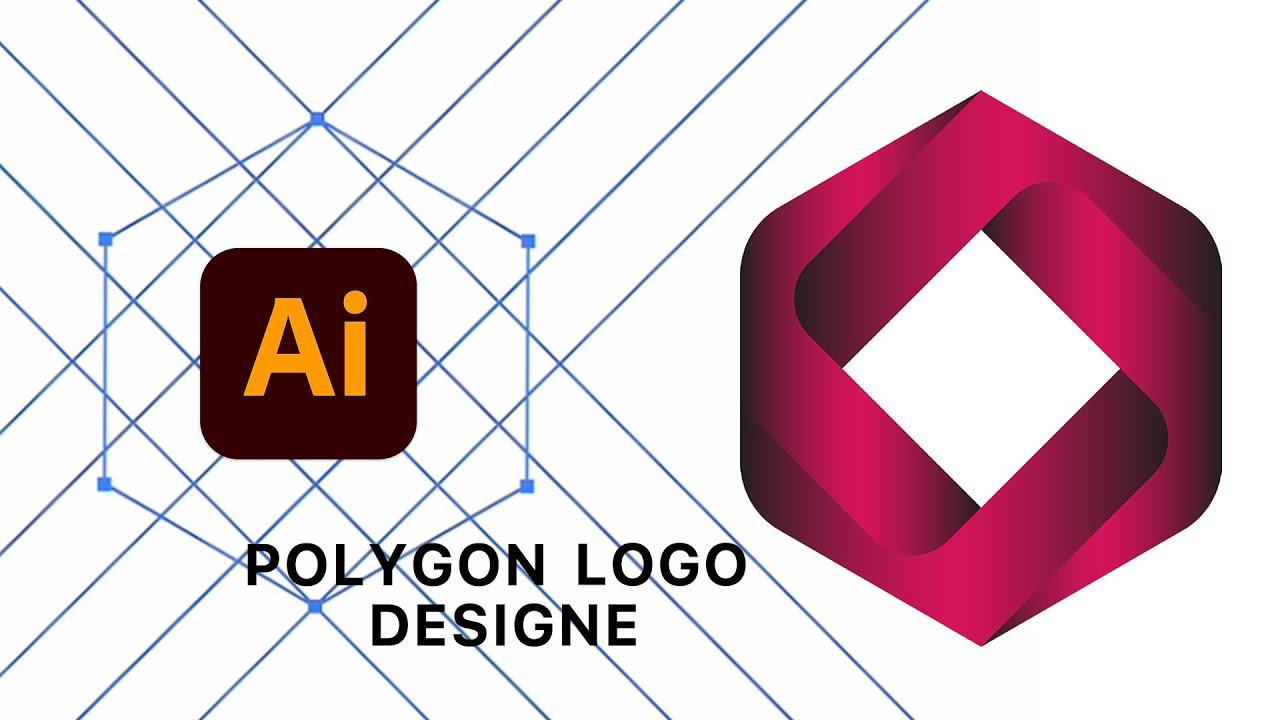Polygon Logo Design in Adobe Illustrator Tutorials - YouTube