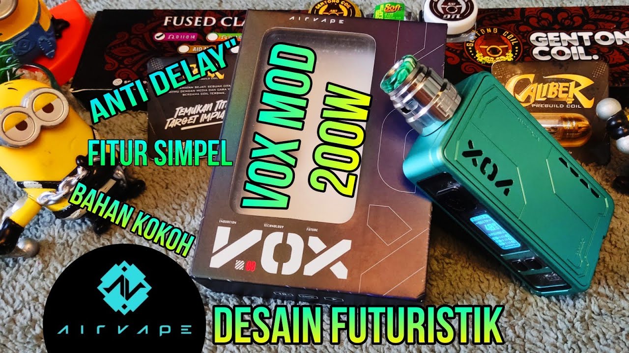 VOX MOD 200W BY AIRVAPE.ID POWER NYA JAHAT MODEL FUTURISTIK KEREN - YouTube