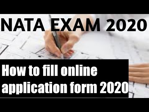 NATA EXAM 2020 || HOW TO FILL NATA APPLICATION FORM 2020 ||NATA EXAM ...