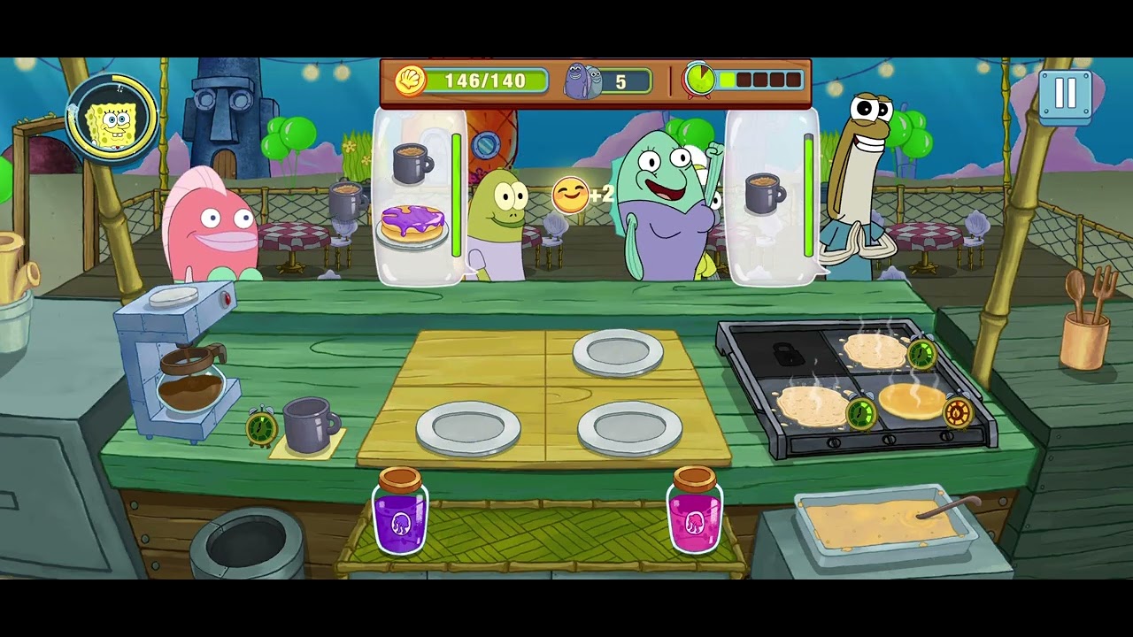 SpongeBob Cook Off - Levels 6-7 - YouTube