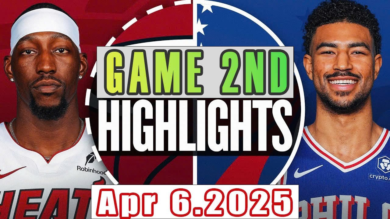 Miami Heat Vs Philadelphia 76ers Game 2nd Highlights Apr 7,2025 NBA ...