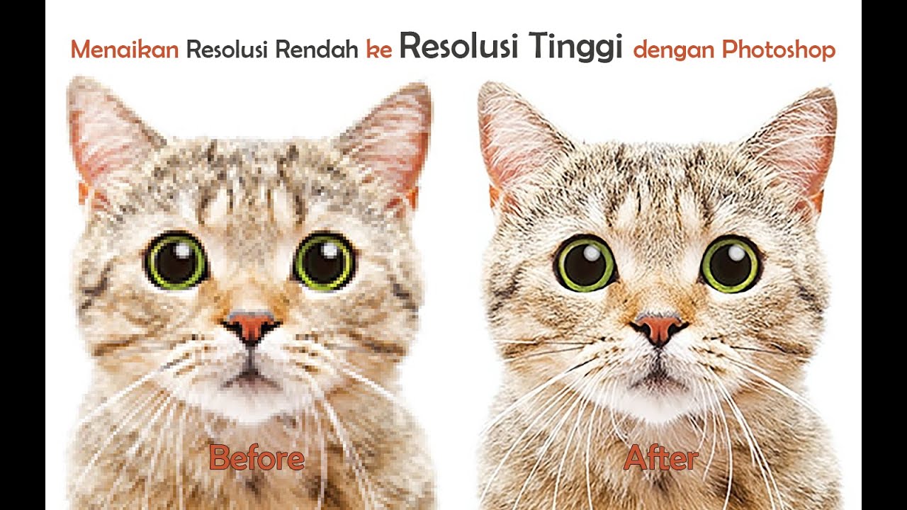 Cara Menaikan Resolusi Rendah ke Resolusi Tinggi dengan Photoshop - YouTube