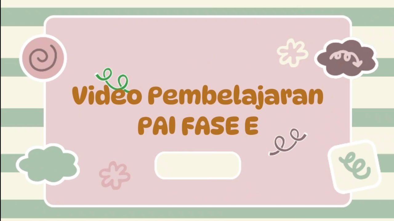 Video Pembelajaran model Discovery Learning dan game PAI FASE E Kelas X ...