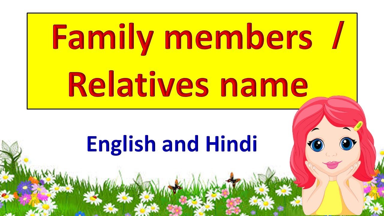 family members name english and hindi - YouTube