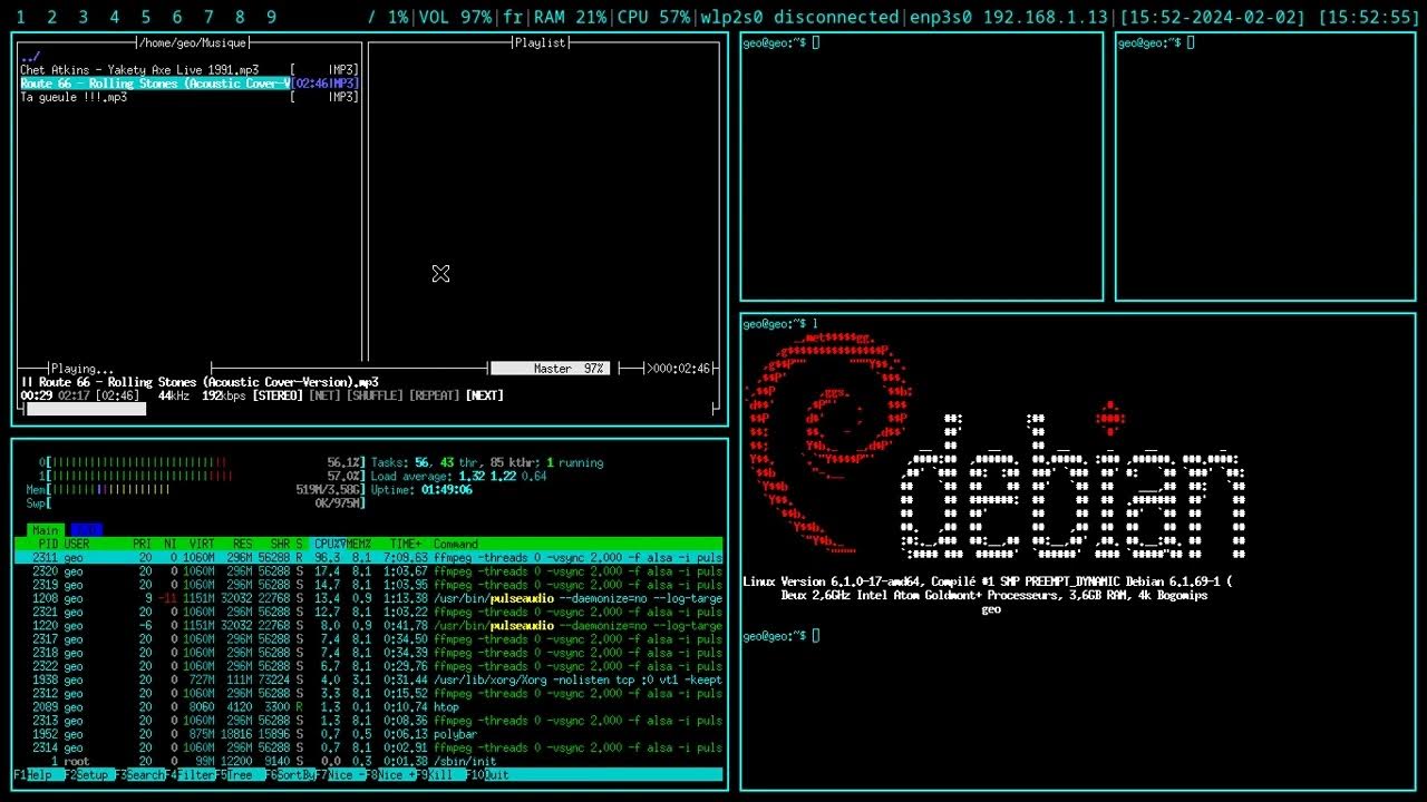 DEBIAN avec BSPWM ( ฺ ฺ ฺ) - YouTube