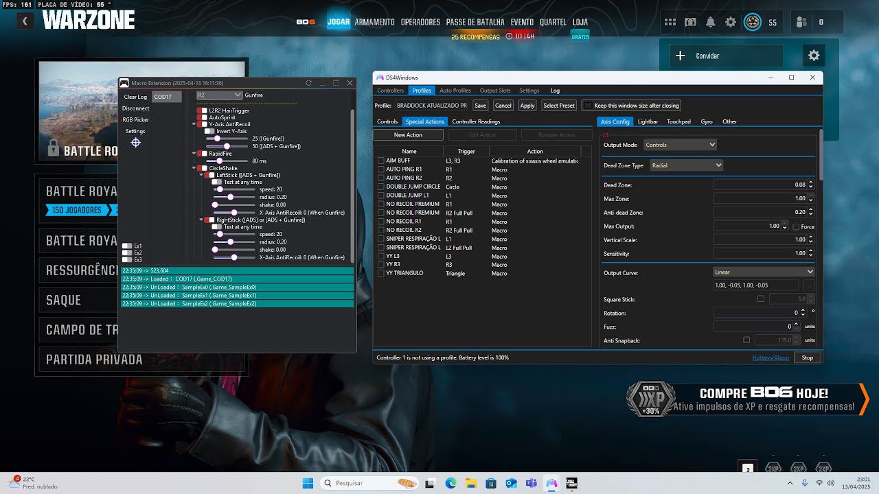 DS4 MACRO EXTENSÃO ( HID HIDE) - YouTube