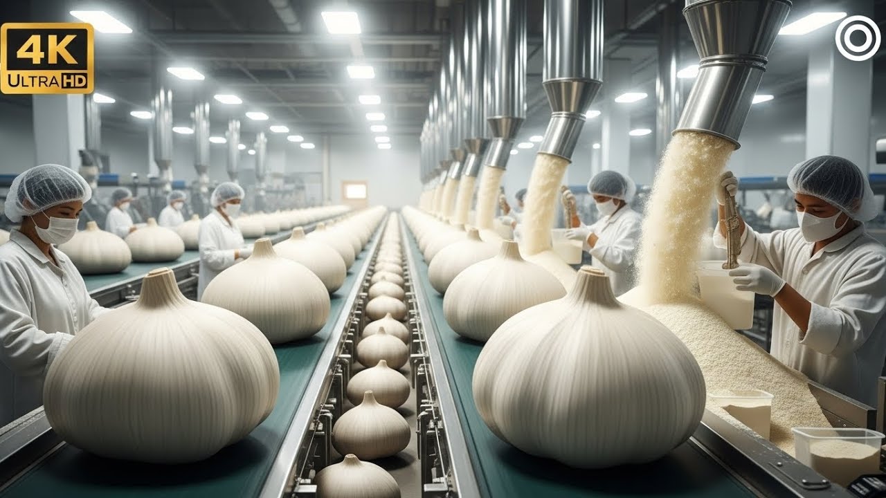 Inside the Largest US Factory From Raw Garlic to Premium Powder (Full ...