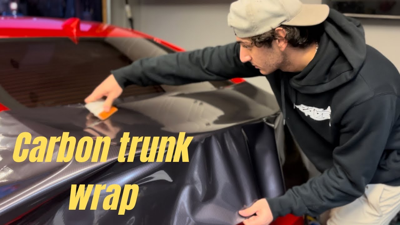 Carbon Fiber Trunk Wrap - YouTube