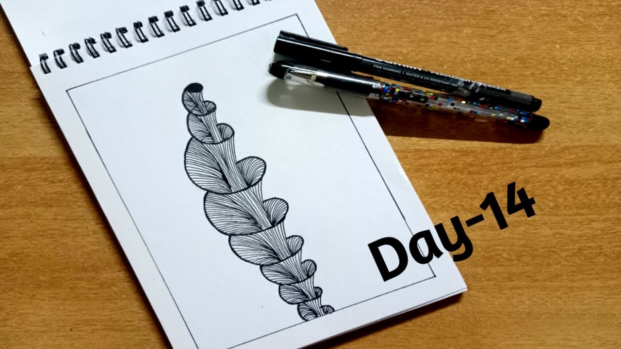 30 Days 30 drawings| Day-14 | Easy freehand drawing| Line art #youtube ...