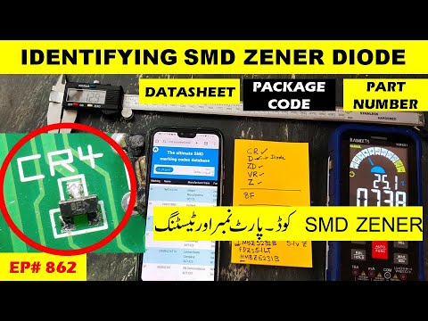 {862} SMD zener diode Identification - YouTube