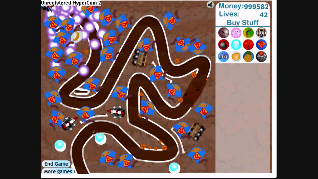 Bloons Tower Defense 3 lvl 64 Hard - YouTube