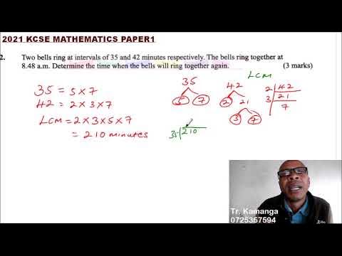 2021 KCSE MATHEMATICS PAPER 1 QUESTION 2 - YouTube