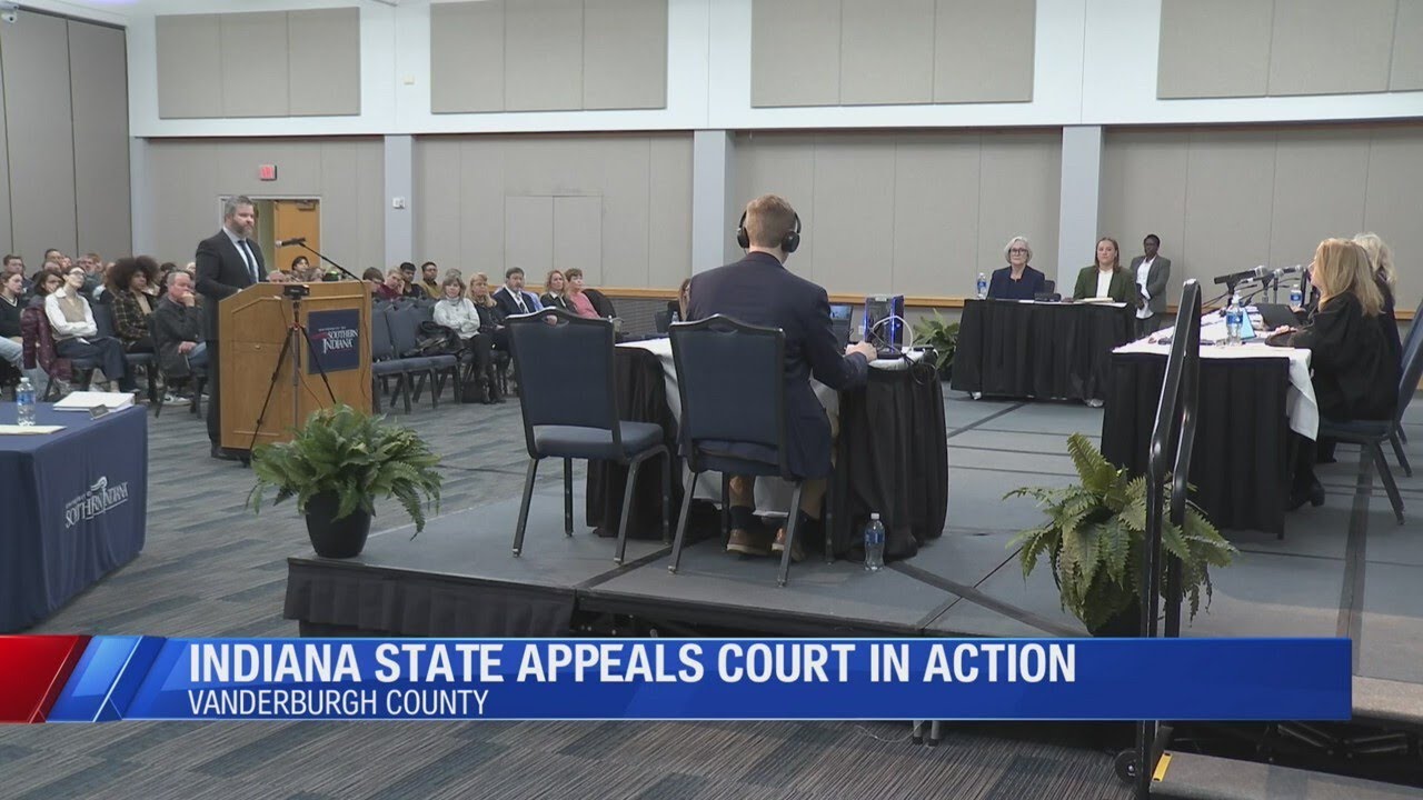 Real court cases via Appeals on Wheels returns to USI - YouTube