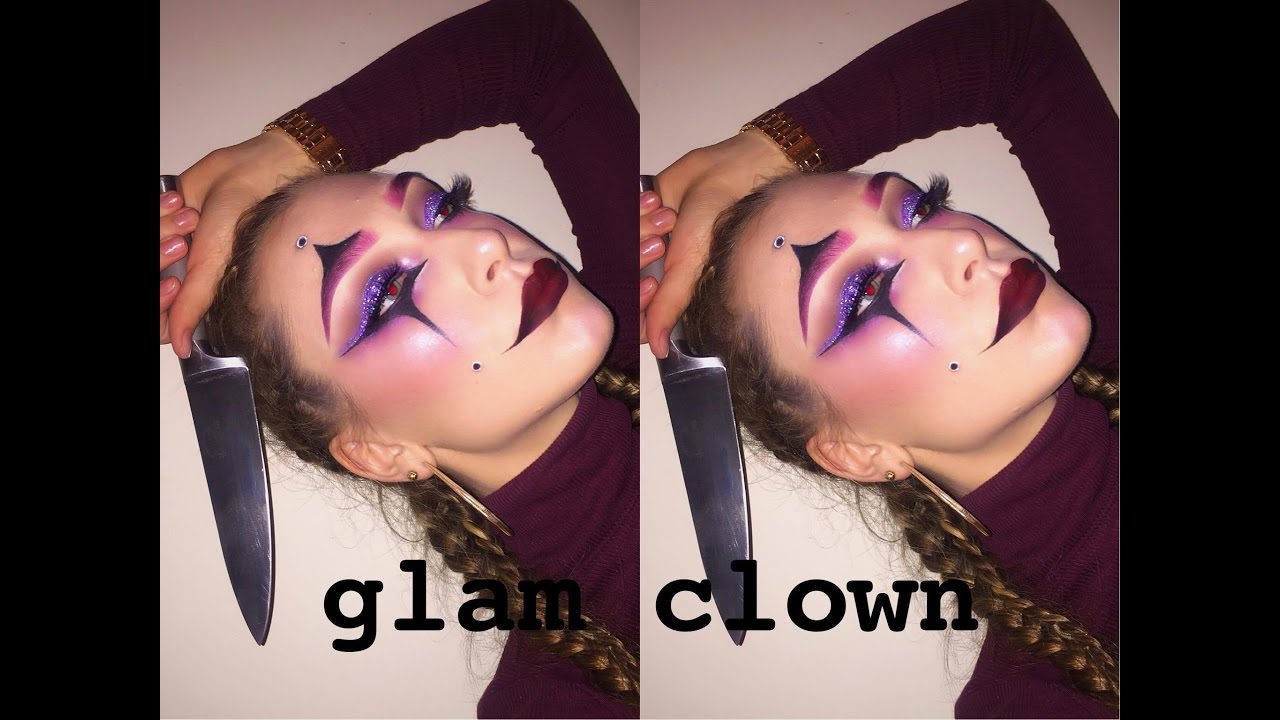♥︎EASY Last Minute Glam Clown Makeup Tutorial♥︎ - YouTube