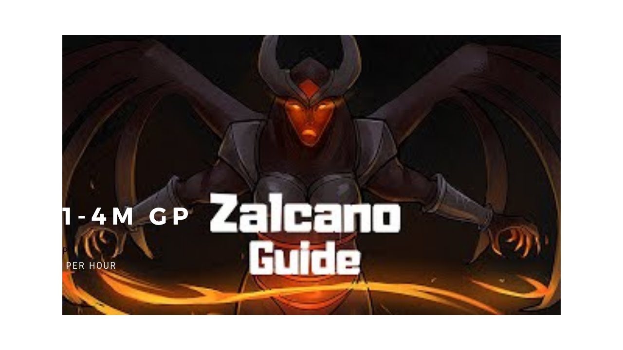 Zalcano Guide Best Low level money maker! 1-4m gp - YouTube