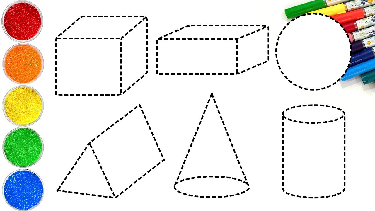 How to Draw 3D Shapes for Beginners | Easy Step by Step Tutorial | Made ...