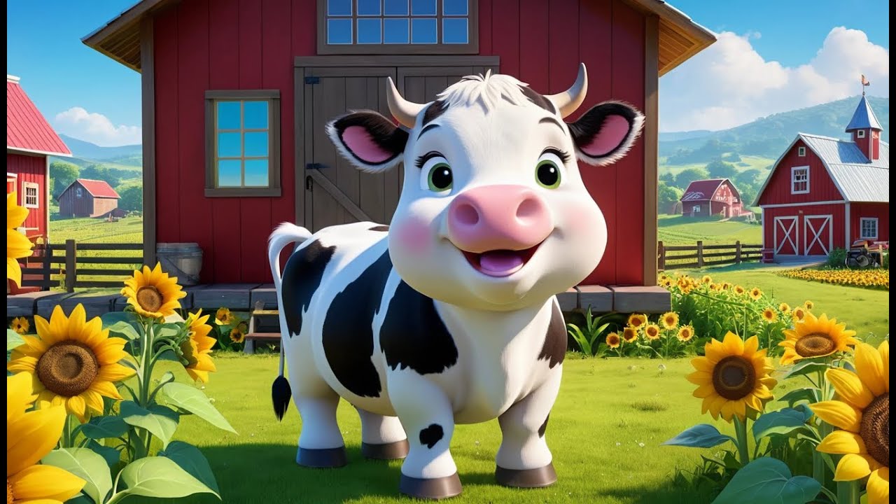 Baby Cow Goes Moo Moo Moo | Adorable Cow Song for Toddlers | Fun Farm ...