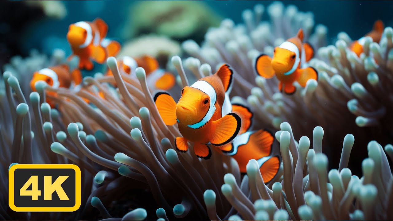 4K - Discover Tranquility: 2 Hours of Serene Fish and Enchanting Coral ...
