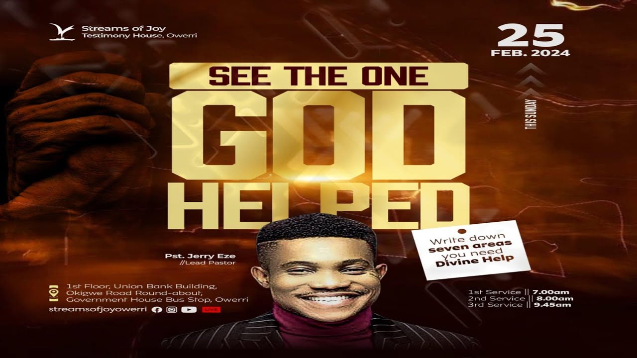 SEE THE ONE GOD HELPED || SUNDAY SERVICE || 25TH FEBRUARY 2024 - YouTube