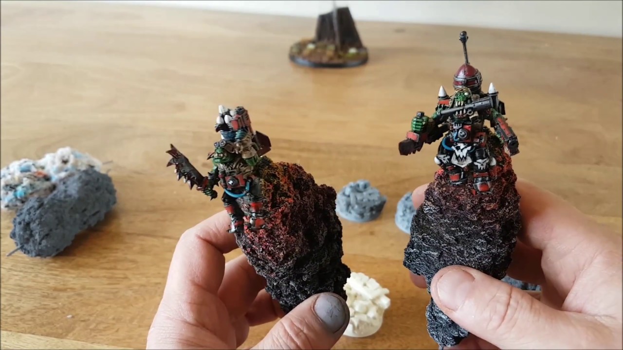 Warhammer 40k Ork Army storm boyz and jet smoke how too - YouTube