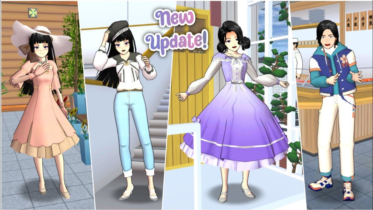 NEW UPDATE! New Costumes and Hairstyles 😍 Sakura School Simulator ...