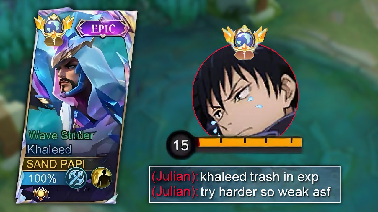 HOW TO COUNTER META JULIAN USING KHALEED IN EXP LANE!! (must watch ...