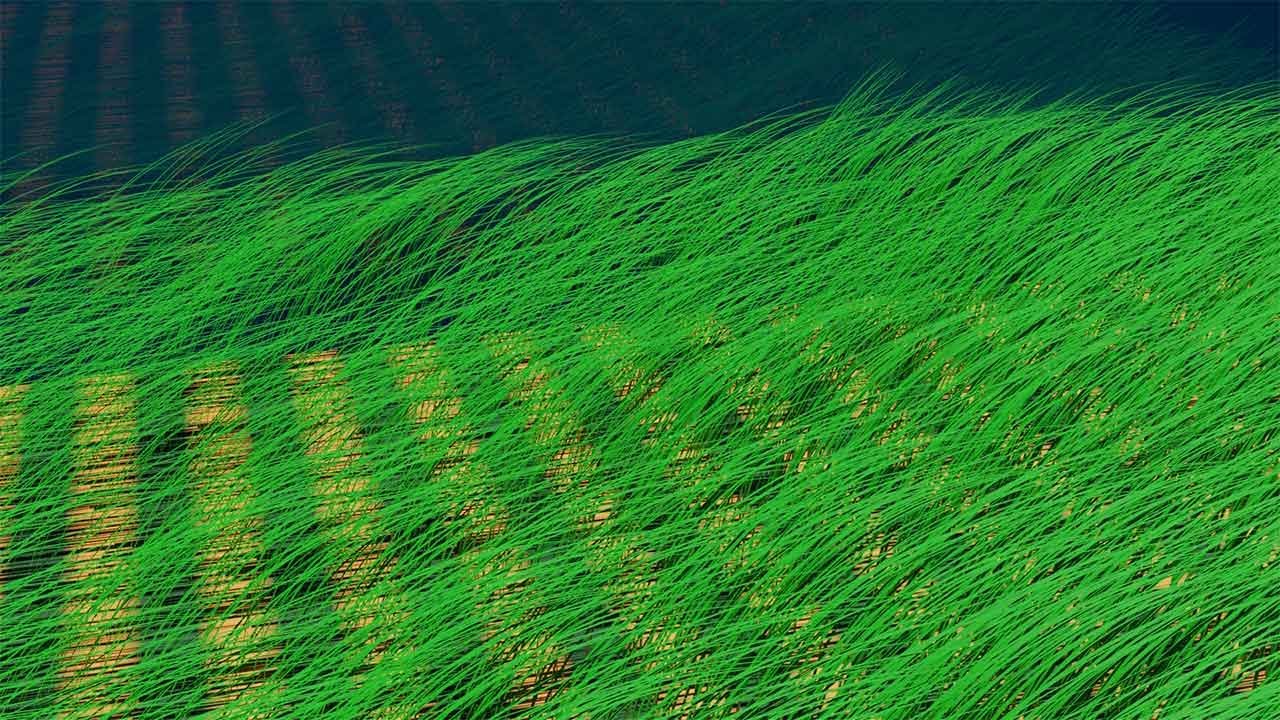 Ah yes digital simulated grass in Blender - YouTube