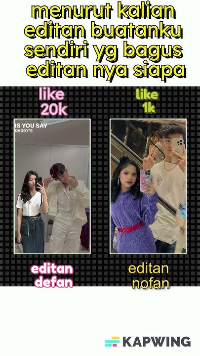 menurut kalian editan buatanku yg bagus editan nya siapa #shorts - YouTube