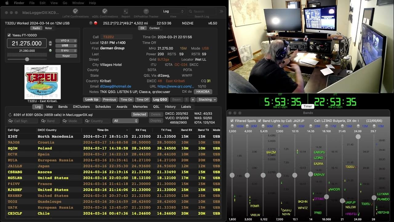 worked T32EU from East Kiribati on 15m ssb - YouTube