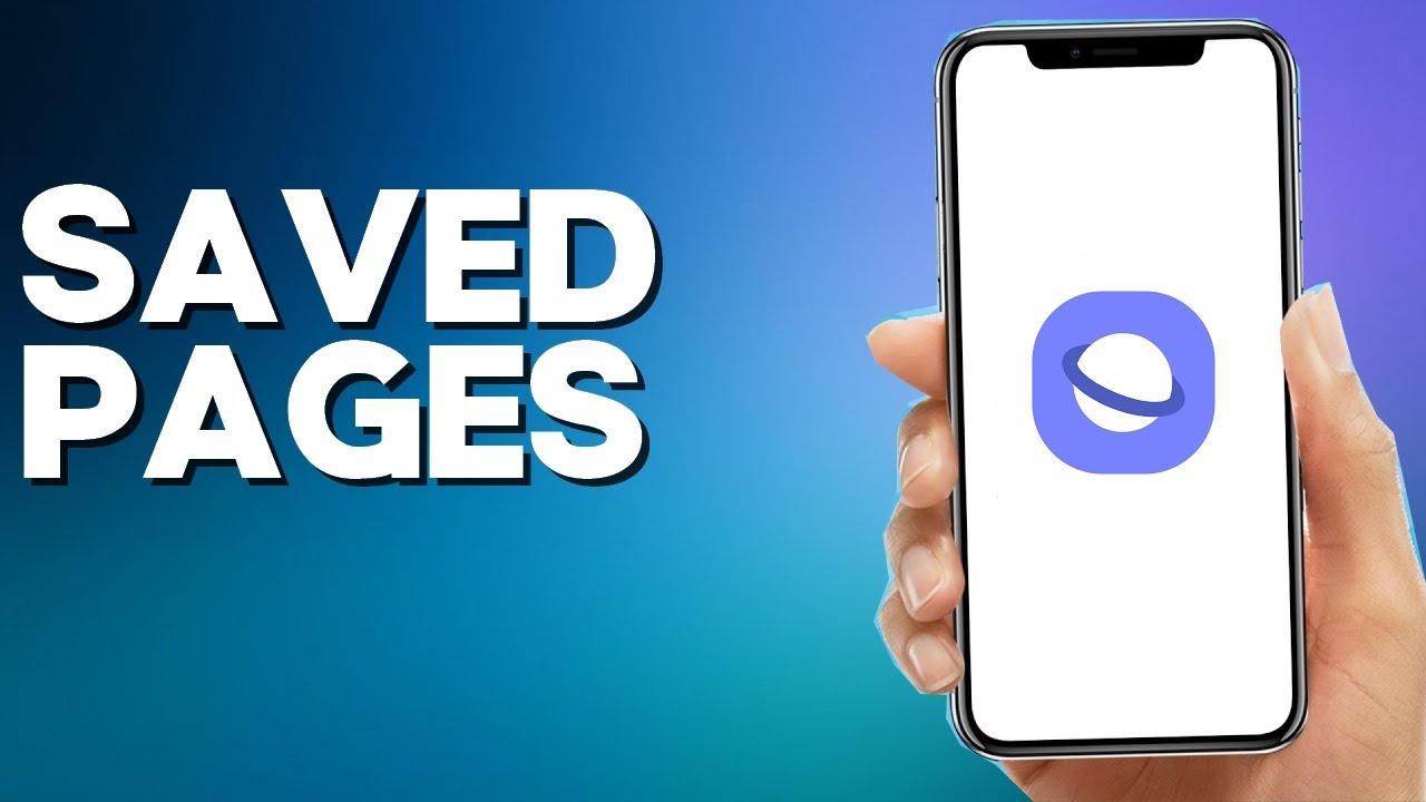 How to Add Page to Saved Pages on Samsung Internet Browser - YouTube