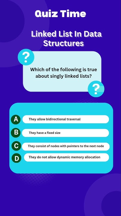 Linked list in Data Structures #exams #computerscience#linkedlist #quiz #datastructures# ...