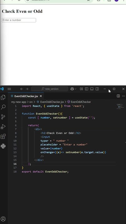 Even or odd? React makes it easy! ⚛️ #react #coding #learningreact - YouTube
