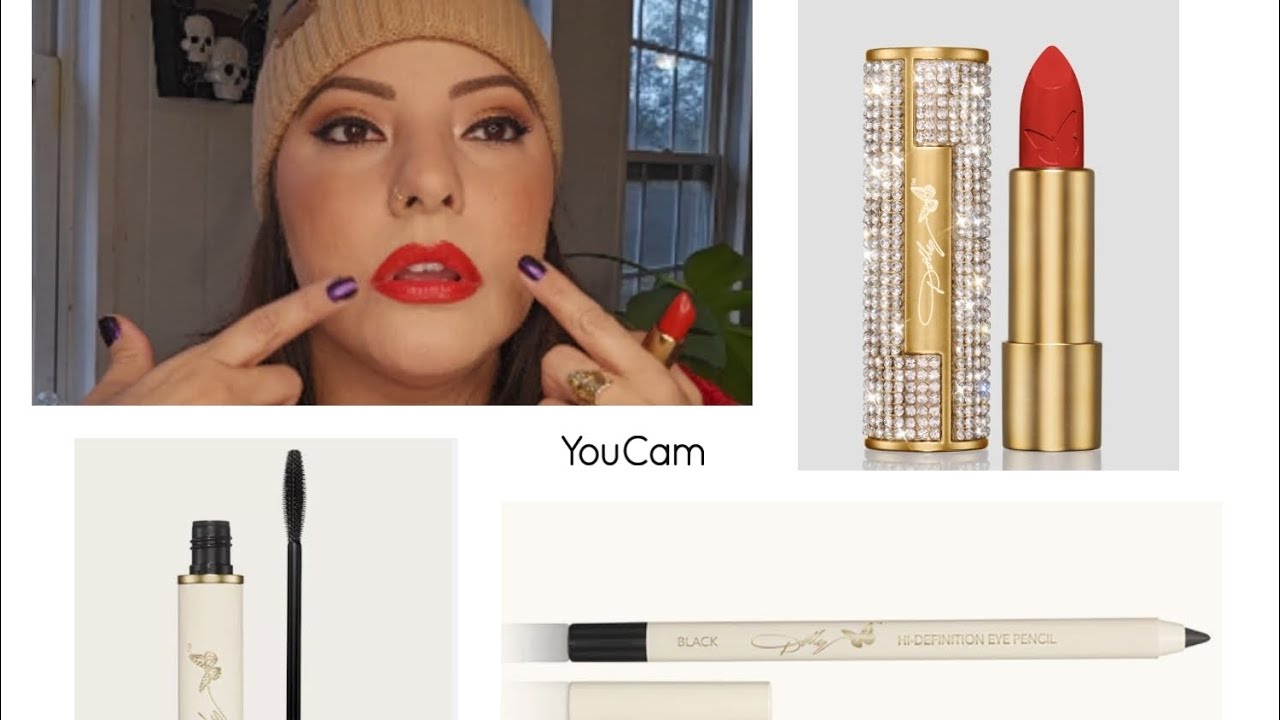 Dolly Parton Makeup- Jolene Lipstick, Mascara, Black Liner - YouTube