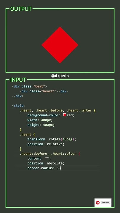 Beating heart using html & css #html #css #heartbroken - YouTube