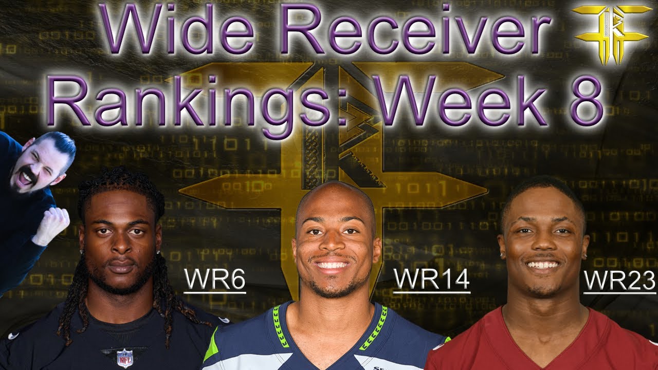 Wide Receiver Rankings + Tiers: Week 8 Fantasy Football- 35 players for ...