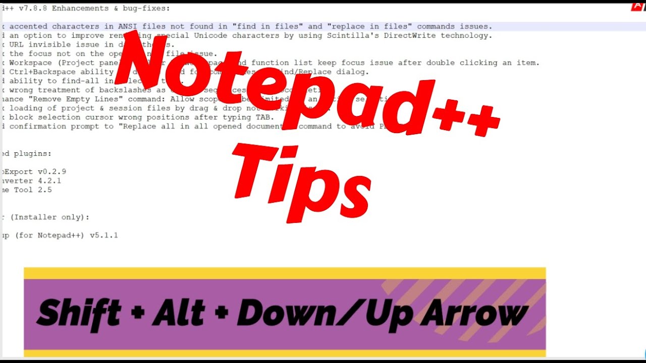 Notepad Tips Part 1 Shift Alt Down Arrow YouTube notepad-tips-part-1-shift-alt-down-arrow-youtube