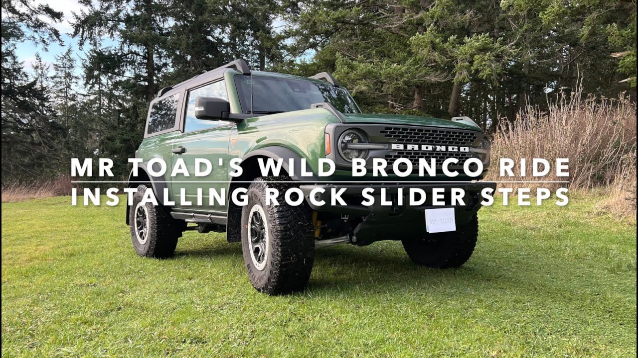 Installing Rock Slider Steps on a Ford Bronco - YouTube