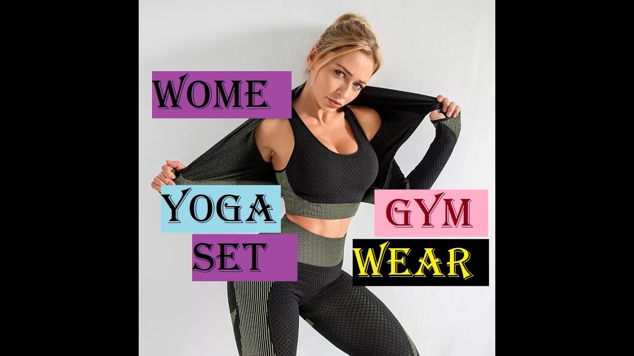 Yoga Set gym Wear Fitness Clothes ll Gym Fitness ll #Yoga_Mart - YouTube
