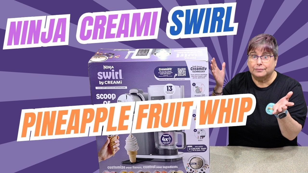 One Ingredient Pineapple Whip with Ninja Swirl - YouTube